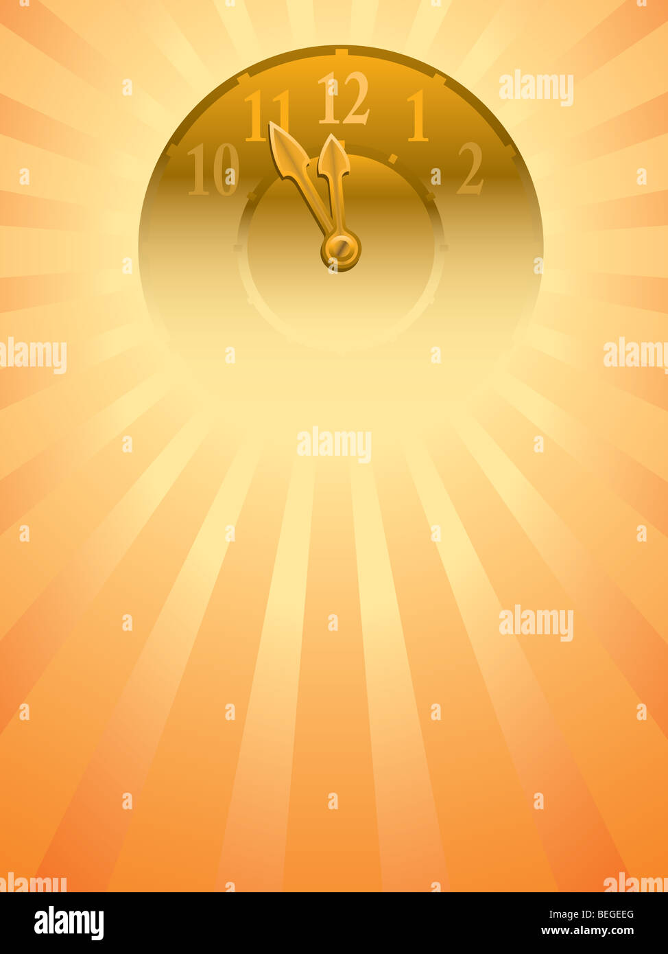 New Year decoration with clock very useful background Stock Photo - Alamy