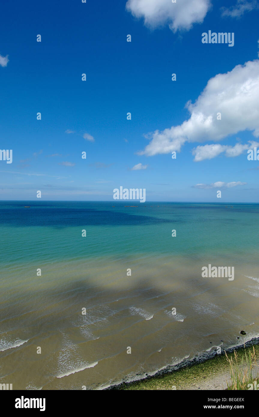 Arromanches beach( D. Day landing beach at Second World). Arromanches ...