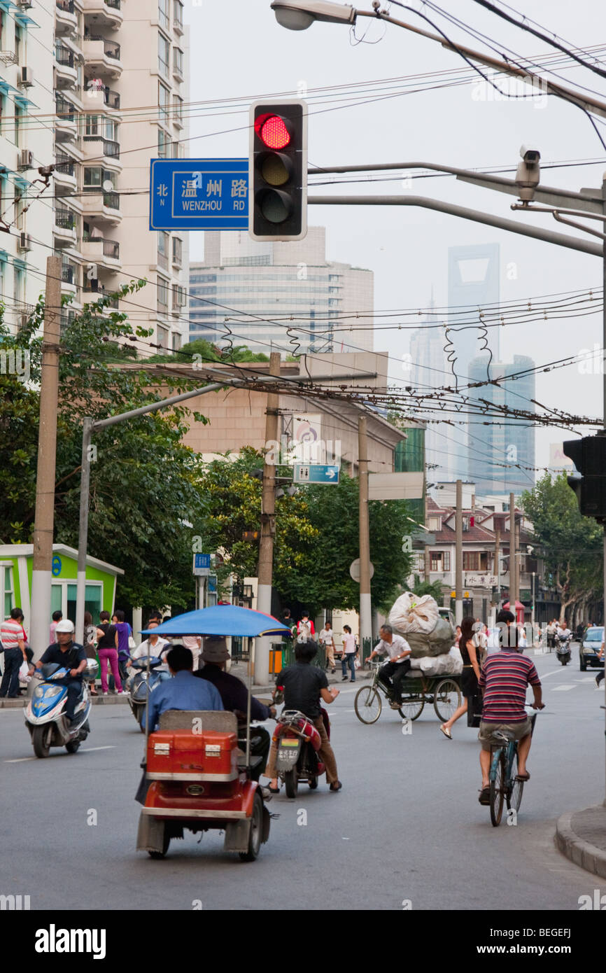 Street scene in Shanghai China Stock Photo - Alamy