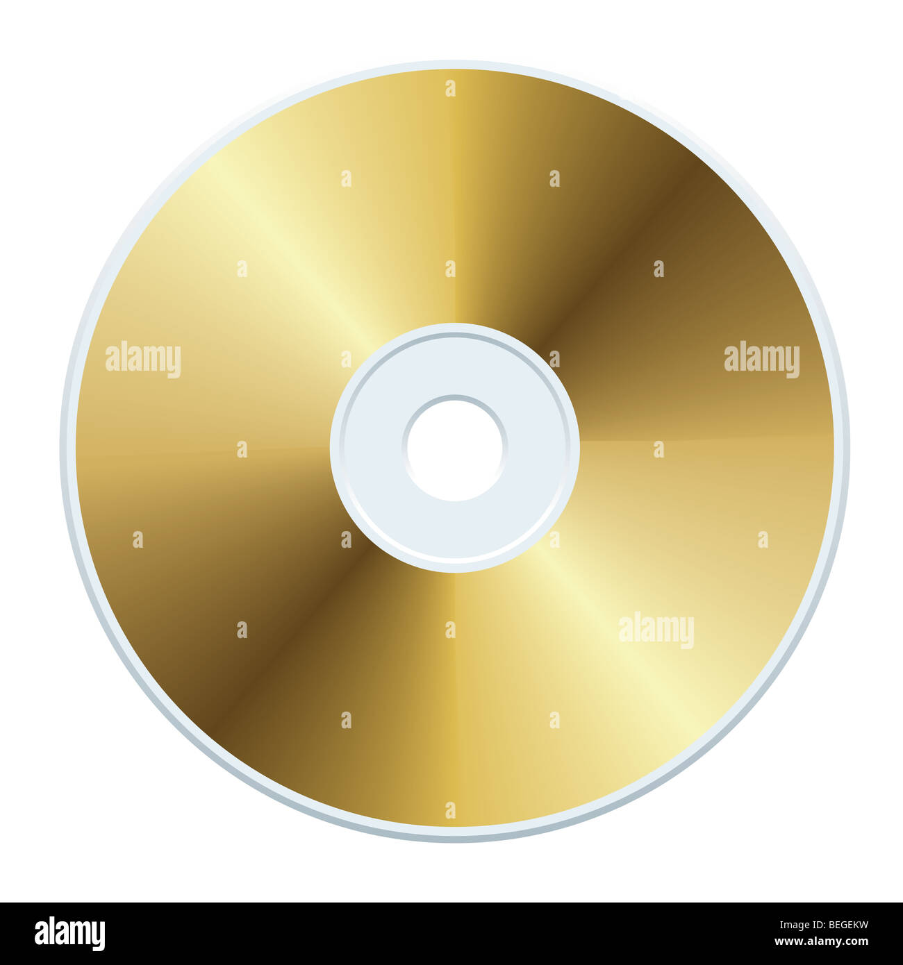 Blank gold compact disc vector Stock Photo - Alamy