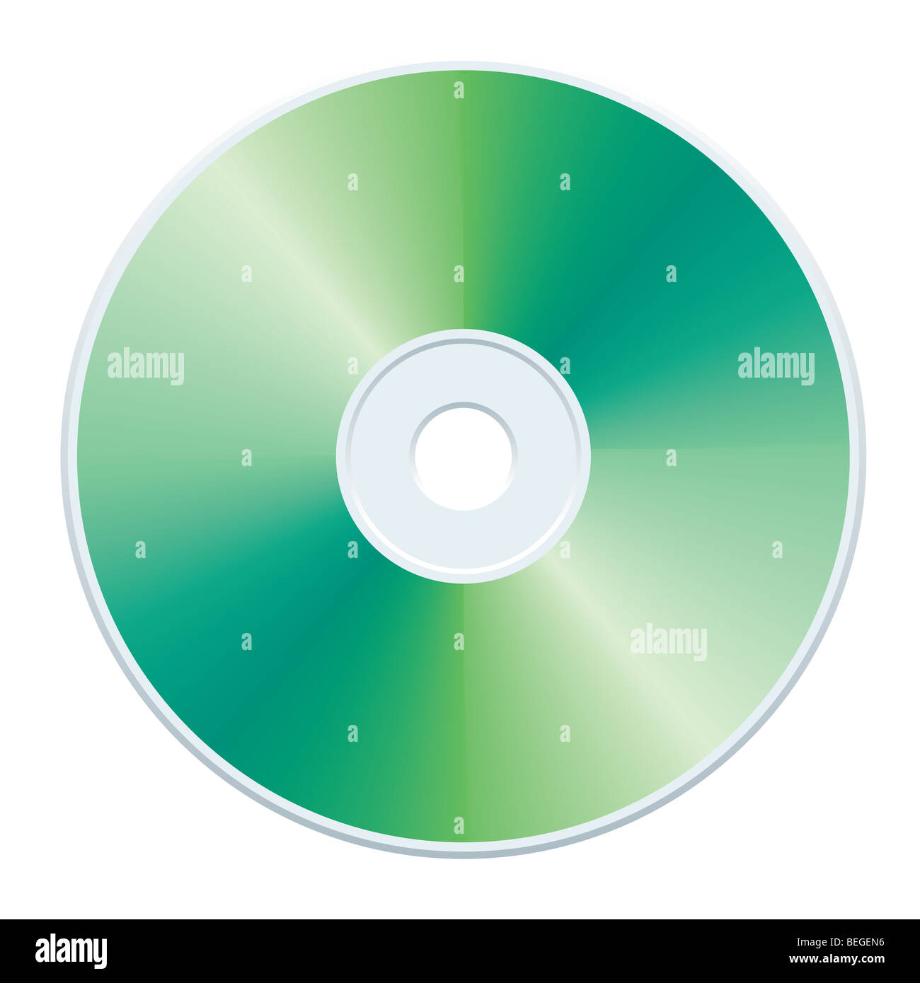 Blank green compact disc vector Stock Photo - Alamy