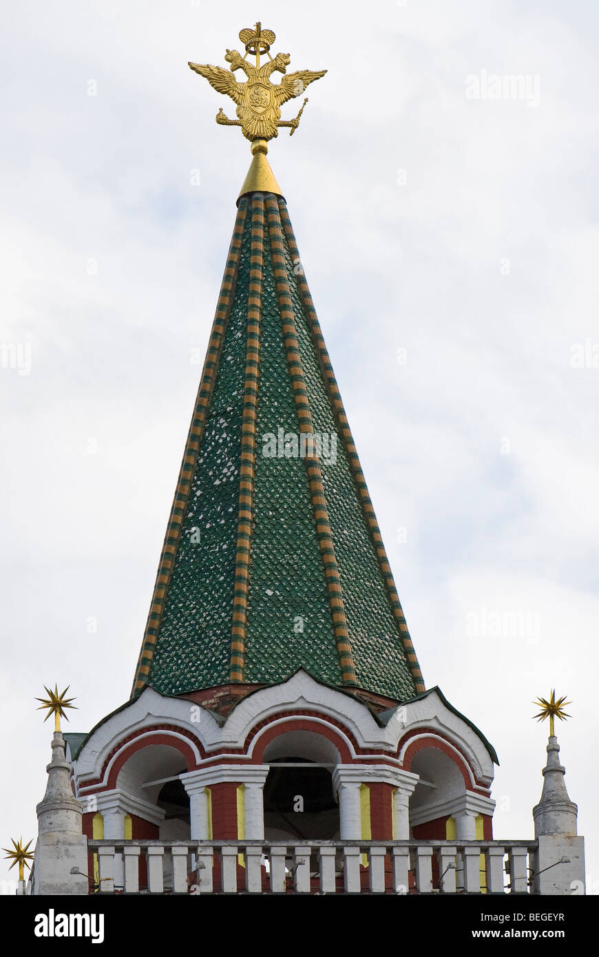 Spire of the Moscow historical museum building Stock Photo - Alamy