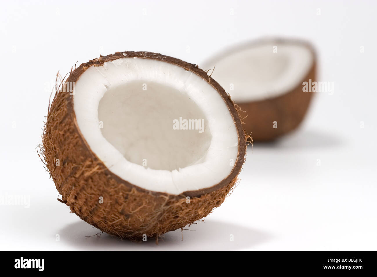 coconut on white background Stock Photo - Alamy