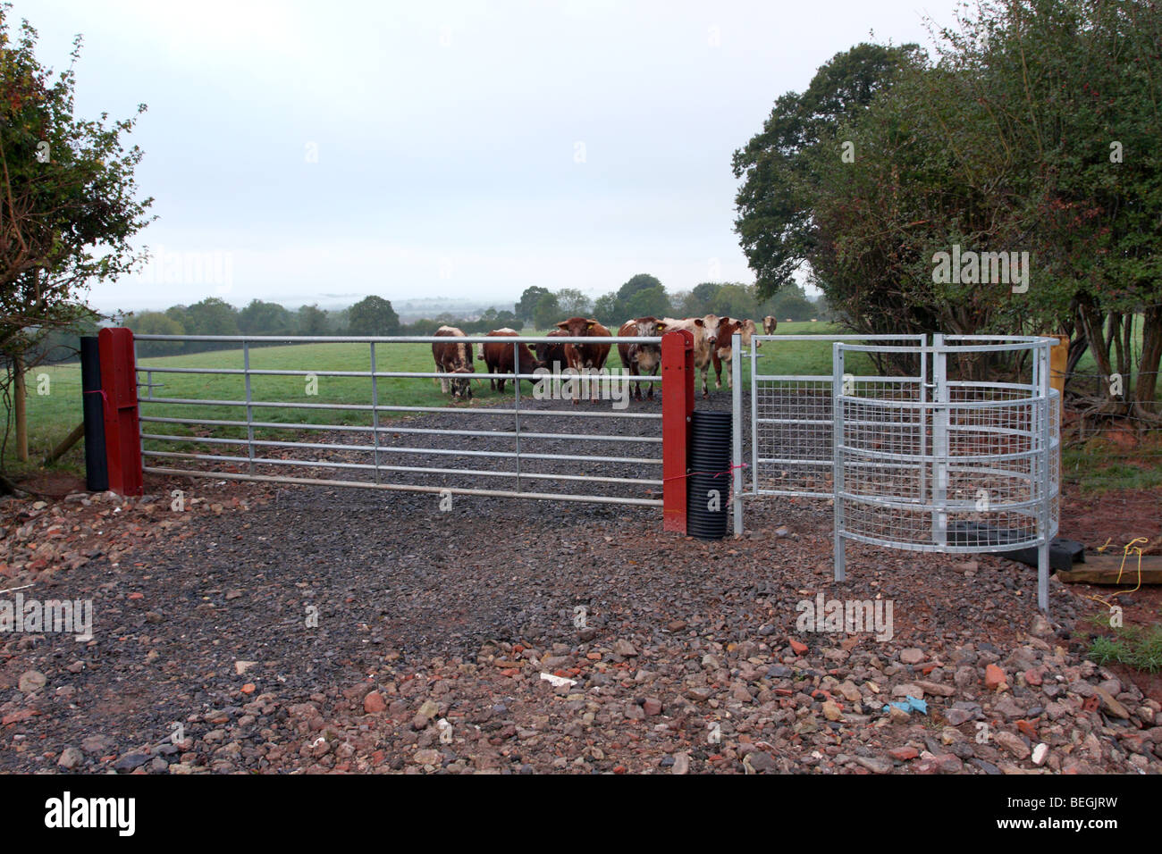 New gate and pass gate Stock Photo - Alamy