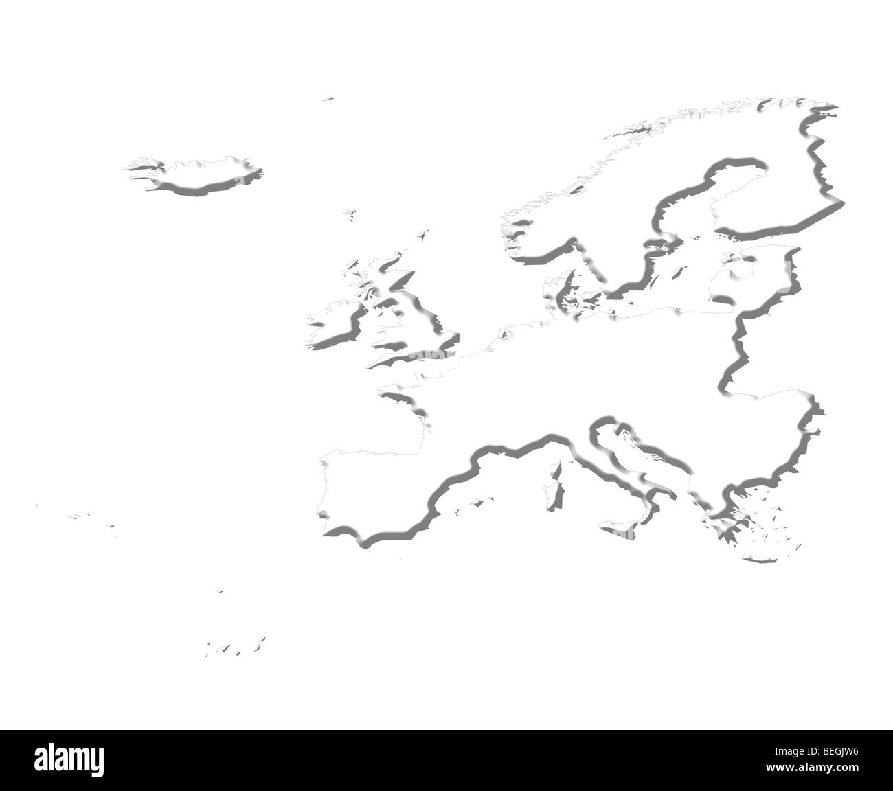Europe map Black and White Stock Photos & Images - Alamy