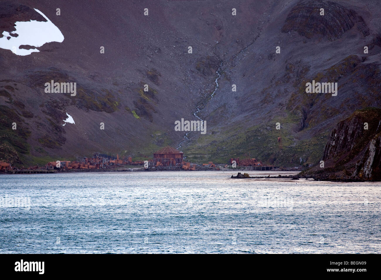 Prince Olav whaling station, Possession Bay, South Georgia Stock Photo ...