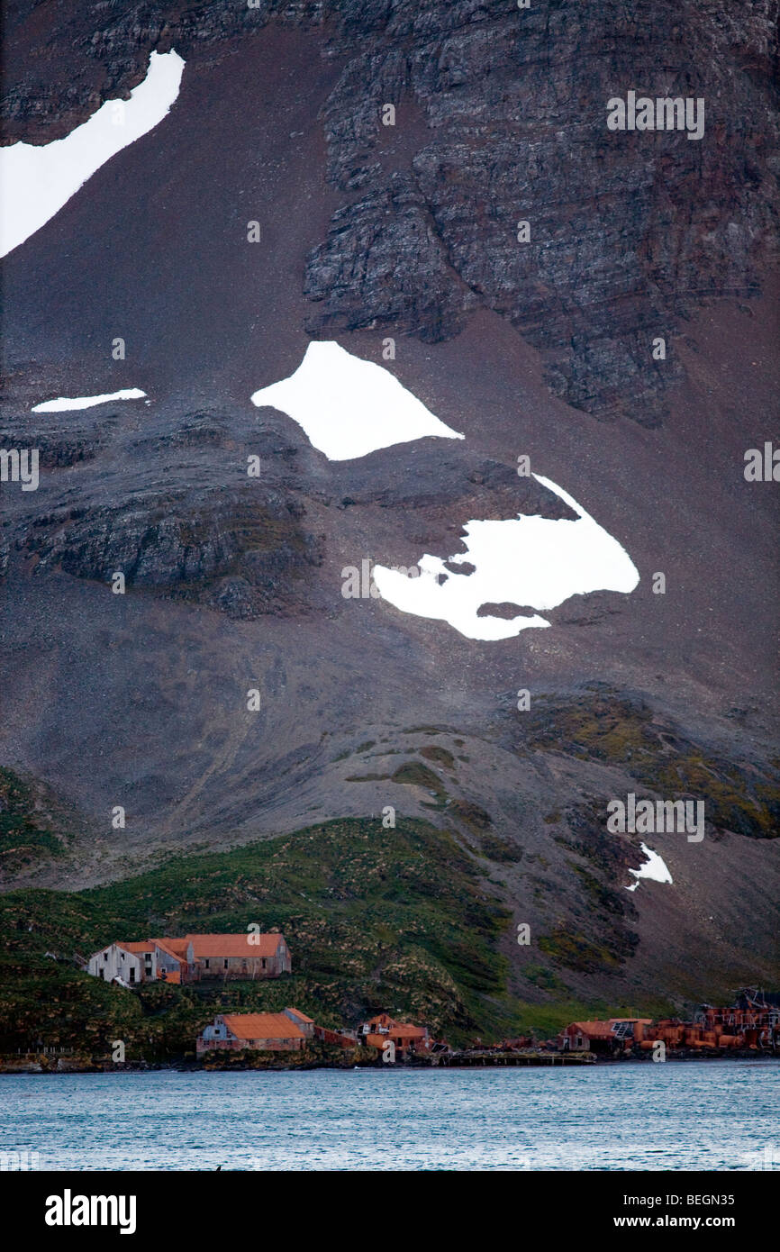 Prince Olav whaling station, Possession Bay, South Georgia Stock Photo ...