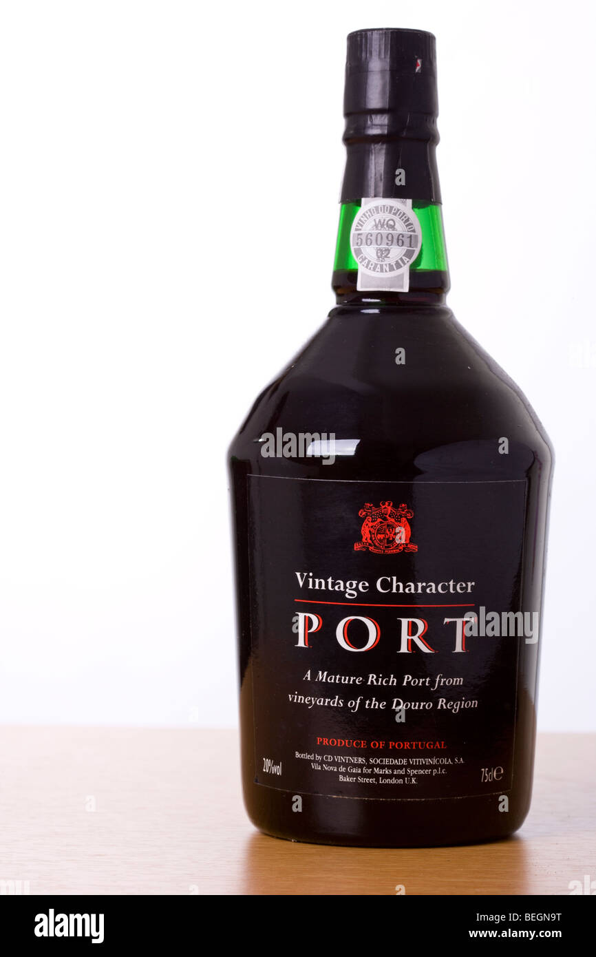 Bottle of Vintage Character Port Stock Photo - Alamy