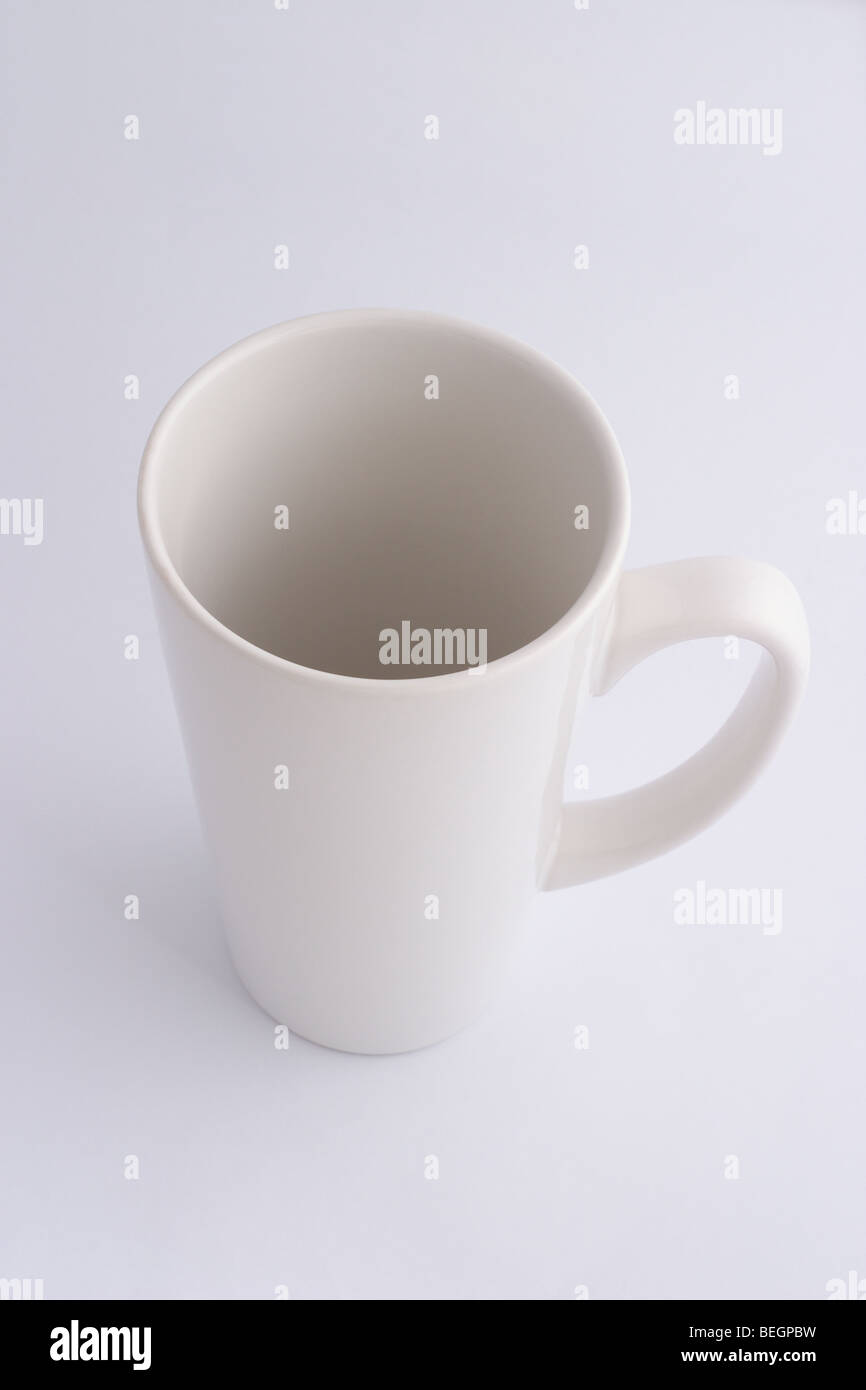 Tall mug elevated view on seamless background Stock Photo - Alamy