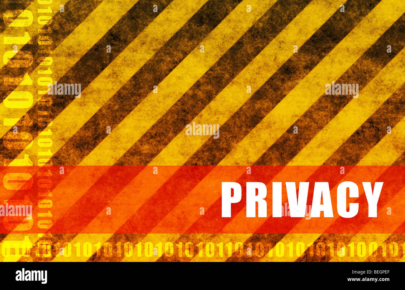 Privacy Warning Message as a Warning Background Stock Photo - Alamy