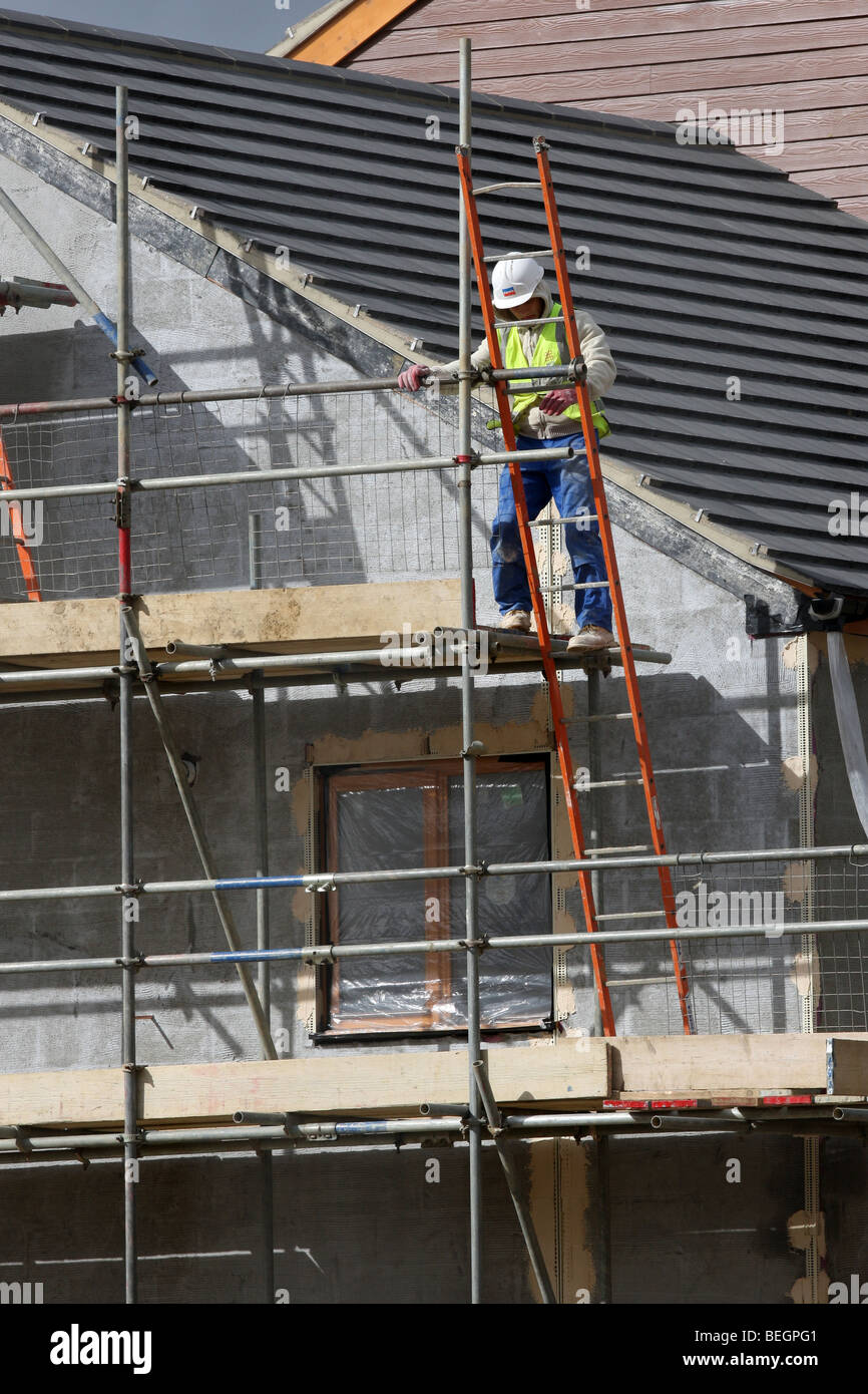 New housing estate being built by builders Stock Photo - Alamy