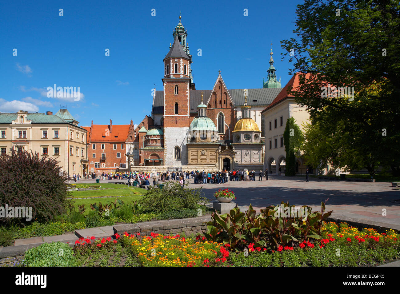 Eastern Europe Poland Malopolska Krakow Royal Wawel Cathedral Stock ...