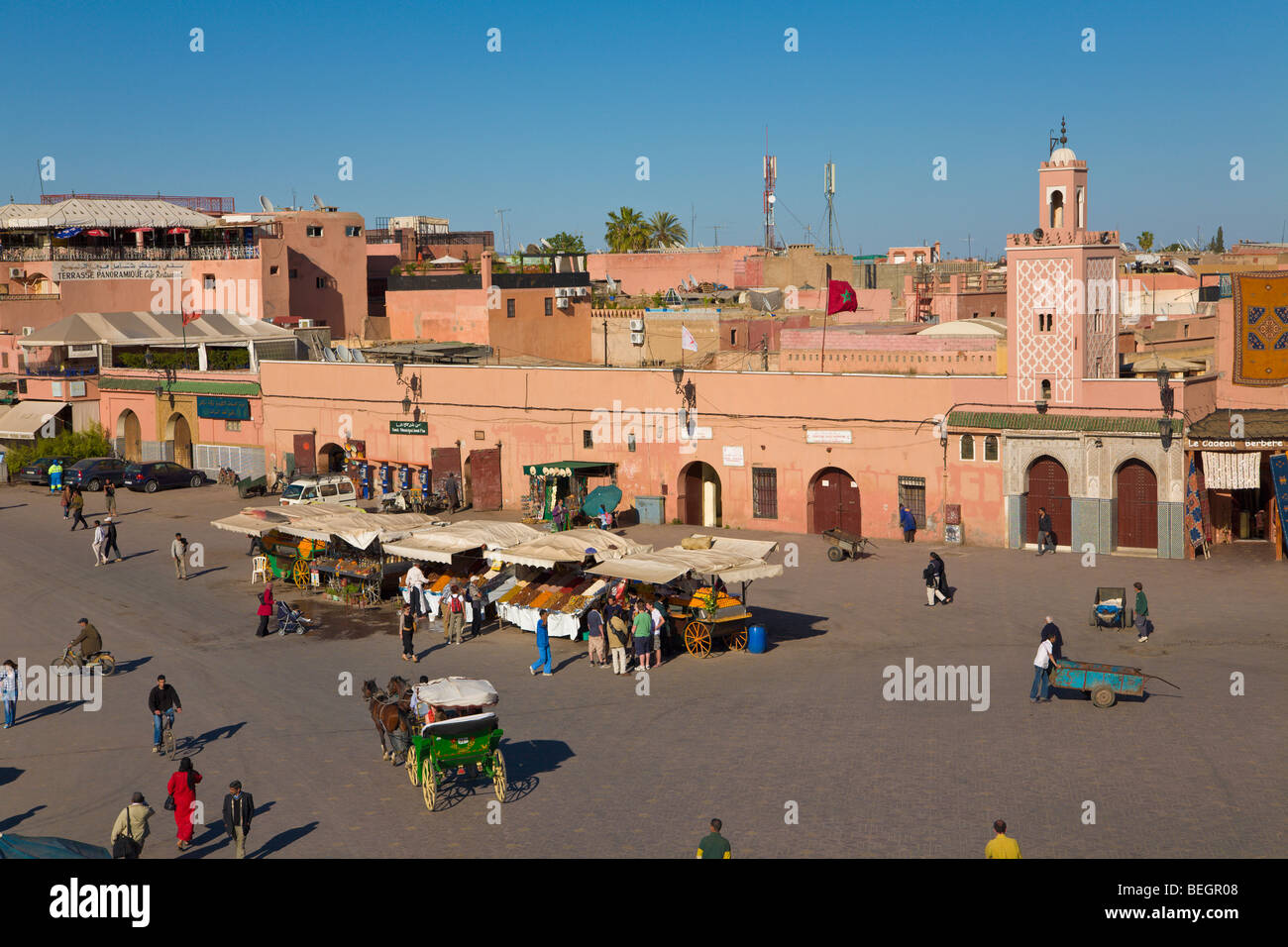 Djemma el Fna square Marrakech Morocco Stock Photo - Alamy