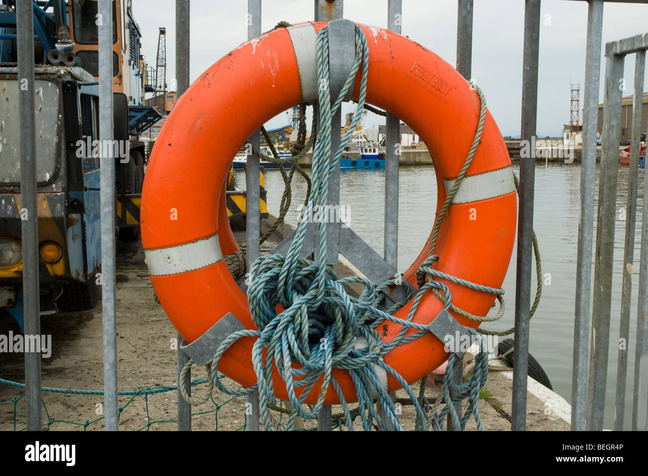 Rubber rescue ring Stock Photo - Alamy