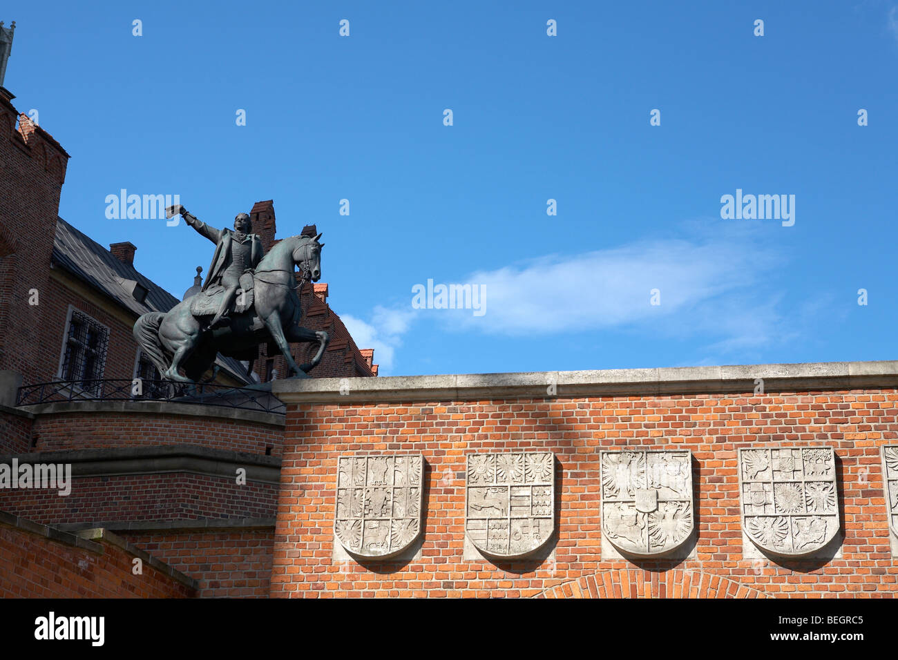 Eastern Europe Poland Krakow Cracow Polish Equestrian Statue Tadeusz ...