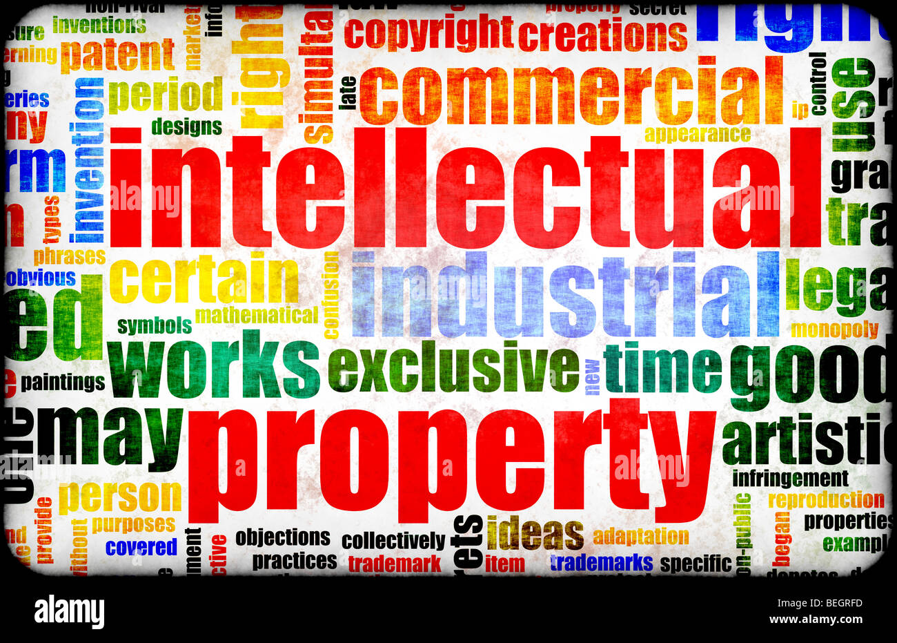 Intellectual Property Concept Word Cloud as Art Stock Photo - Alamy