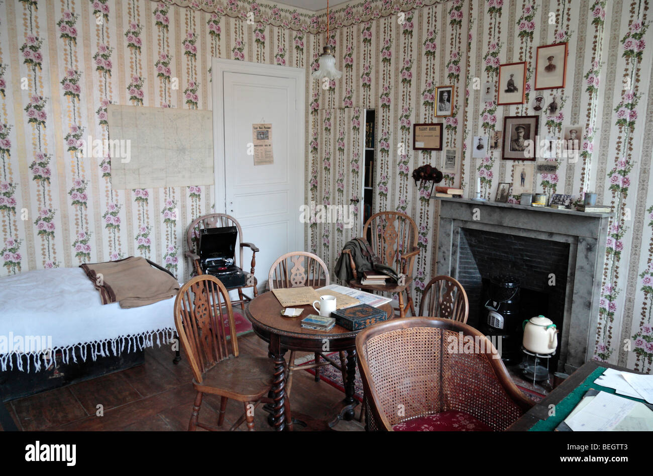 The inside of Chaplain Philip 'Tubby' Clayton's bed room, 'The Chaplain ...