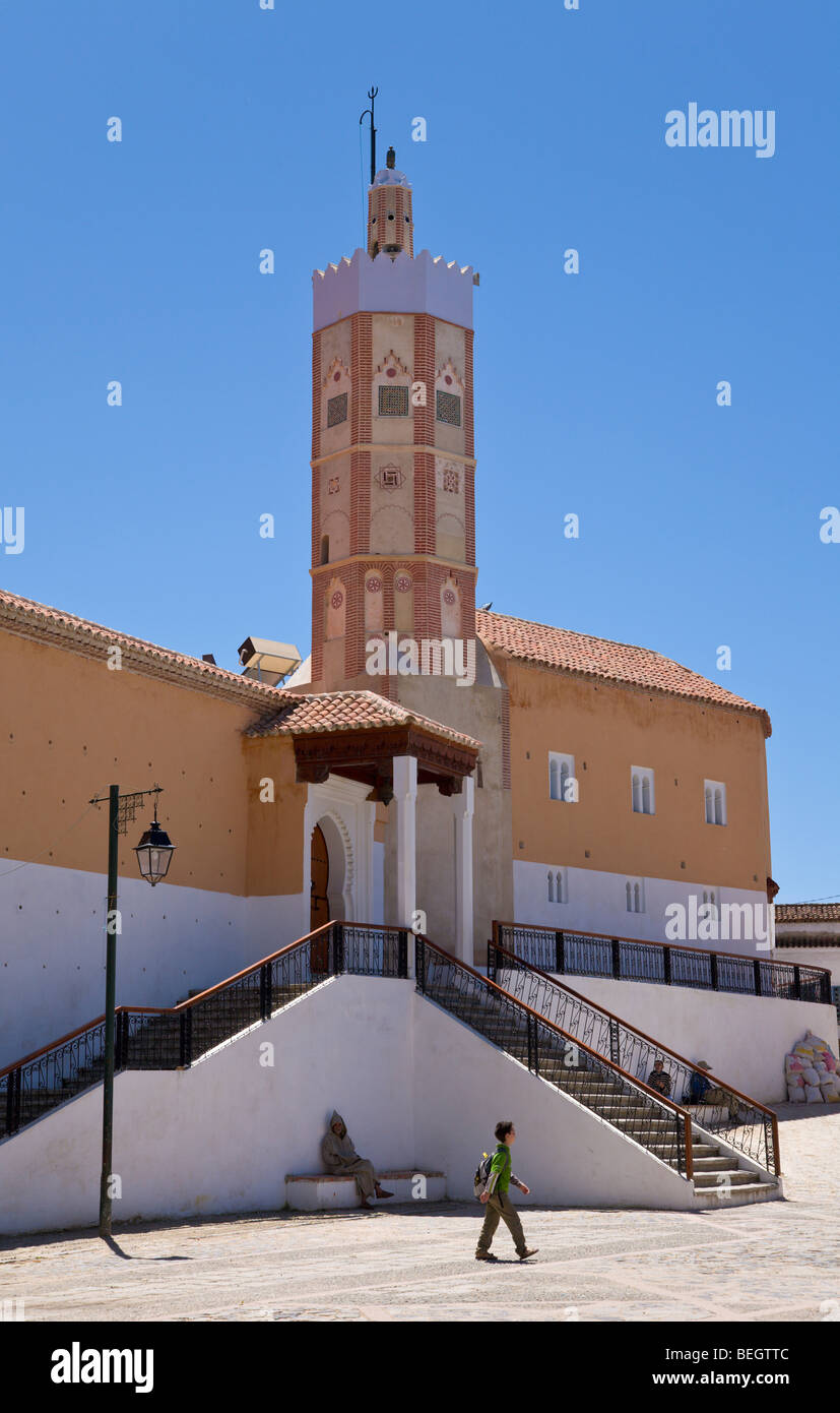 Mosque and minaret Chefchaouen Morocco Stock Photo - Alamy