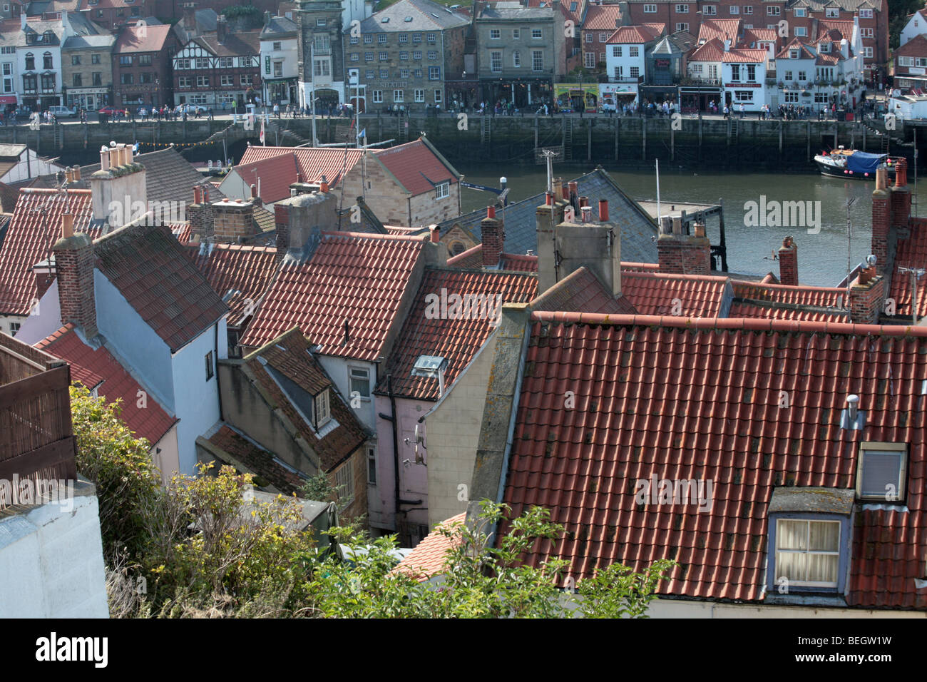 Rooftops Whitby North Yorkshire England Stock Photo - Alamy