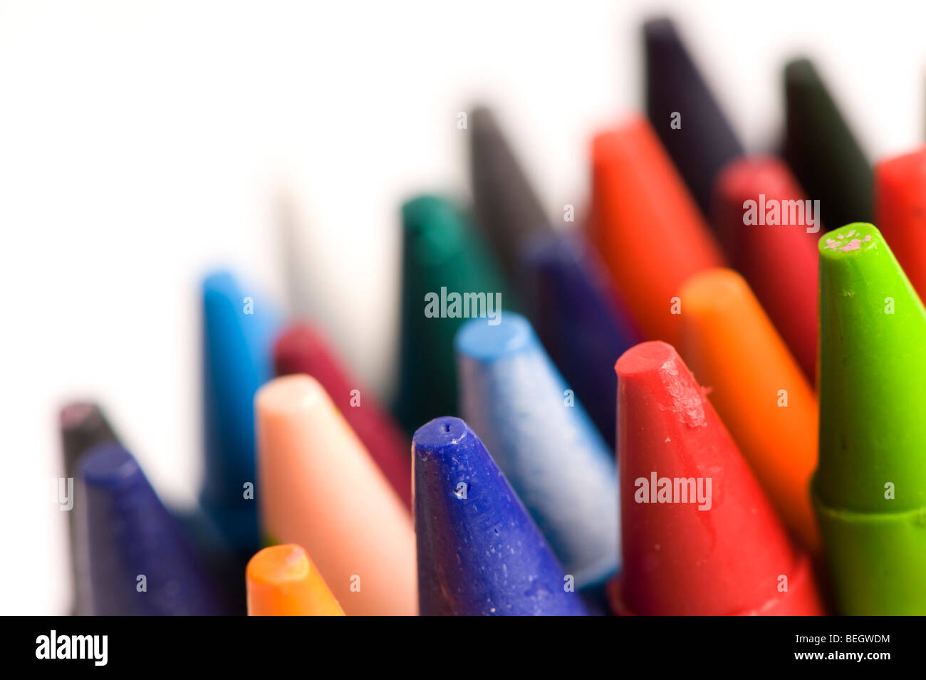 Colorful wax crayons Stock Photo - Alamy