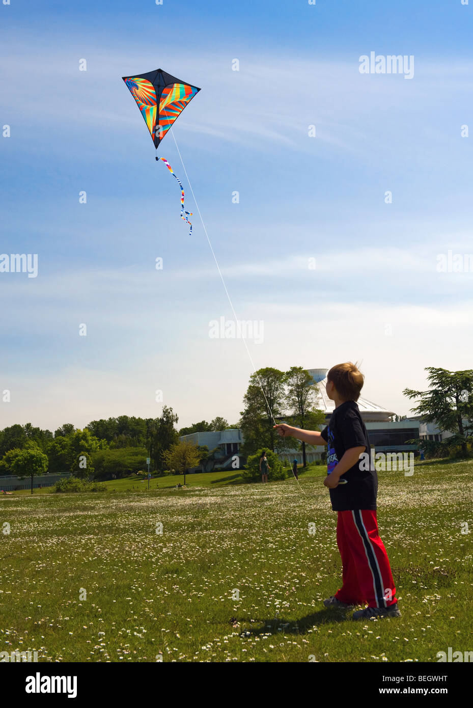 child and kite Stock Photo - Alamy