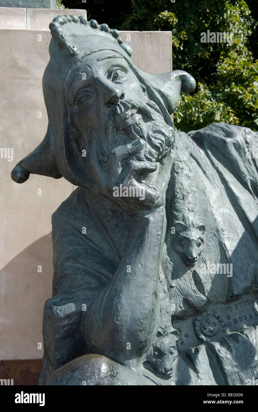 Monument of Jan Matejko, Warsaw, Poland Stock Photo - Alamy