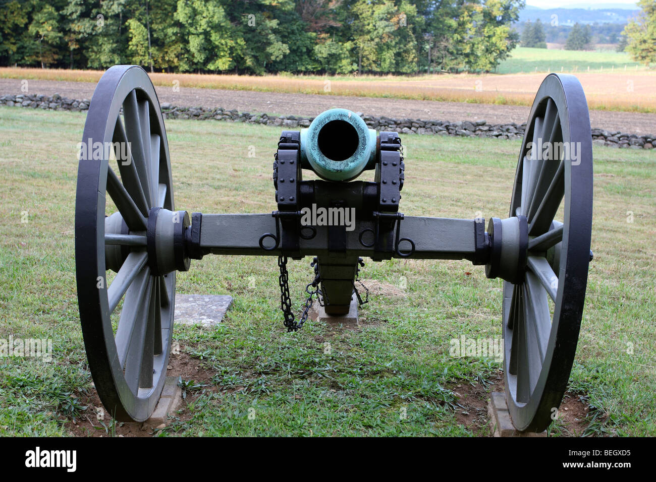 Cannon on the Gettysburg battlefield Stock Photo - Alamy