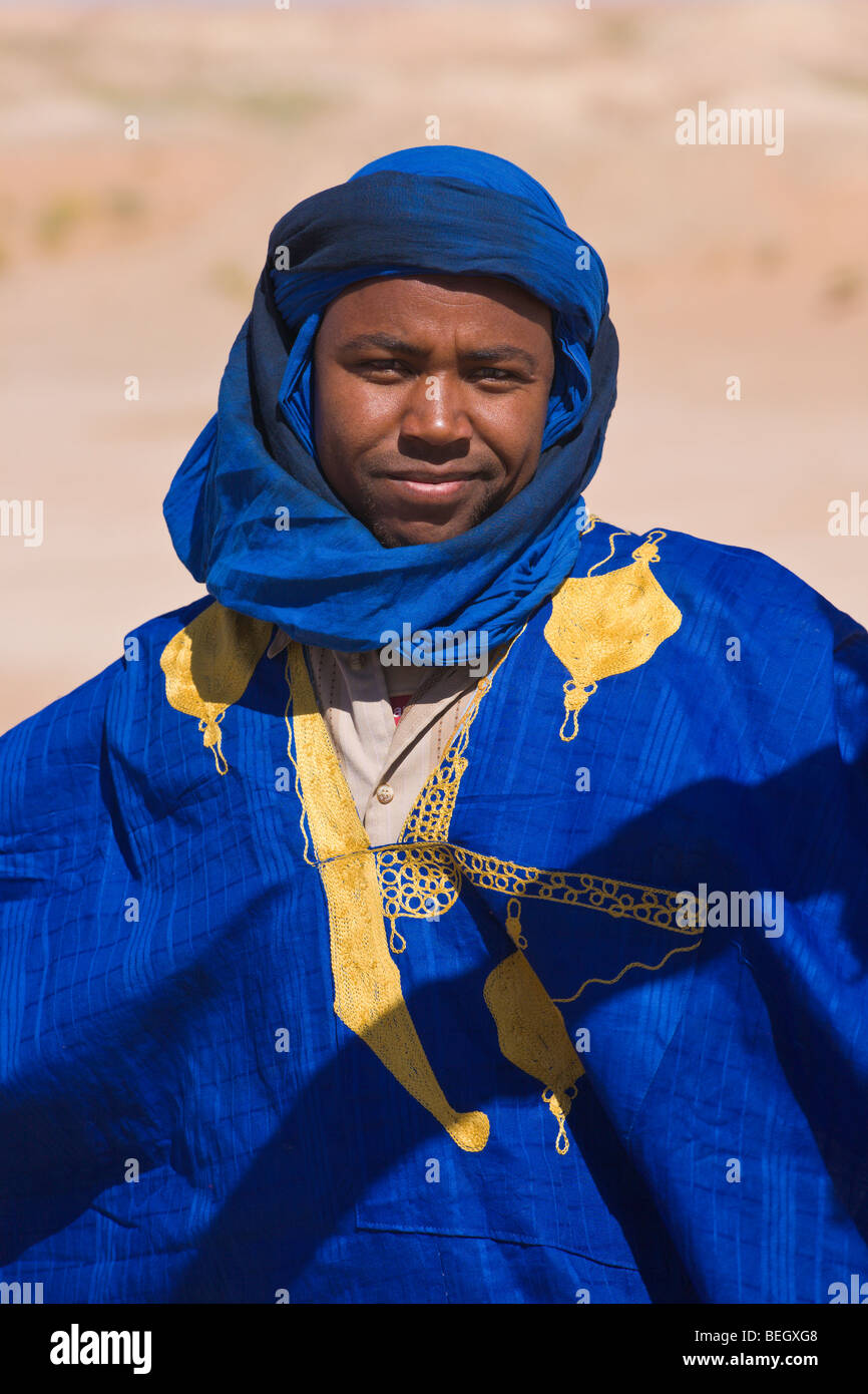 Portrait of a Touareg man Morocco Stock Photo - Alamy