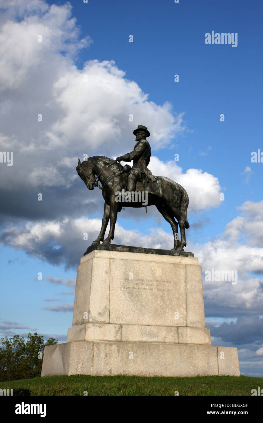 Monument to Major General Oliver Howard, Commander of the Union Army of ...
