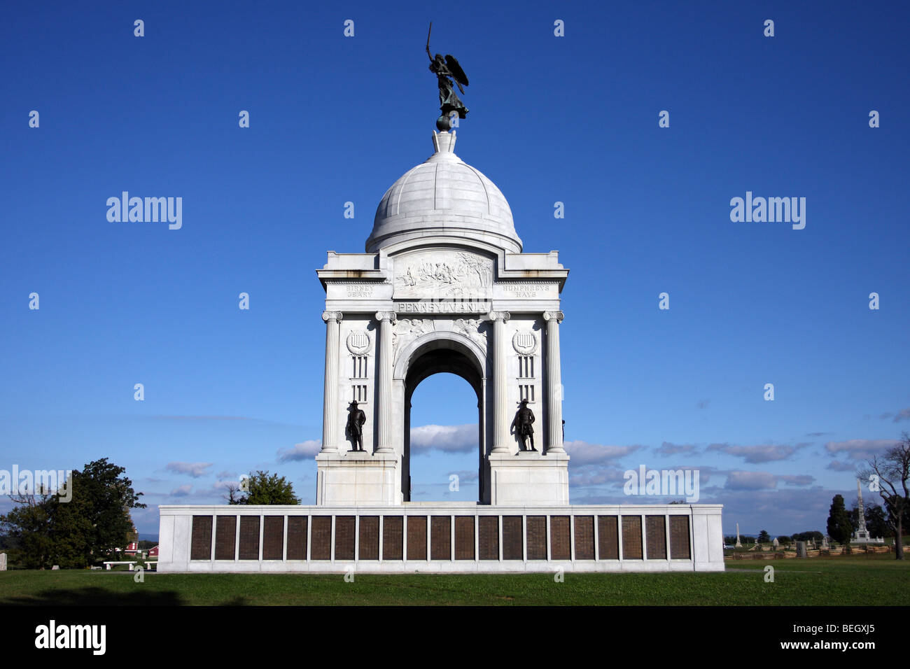 The Pennsylvania Memorial, Gettysburg Stock Photo - Alamy