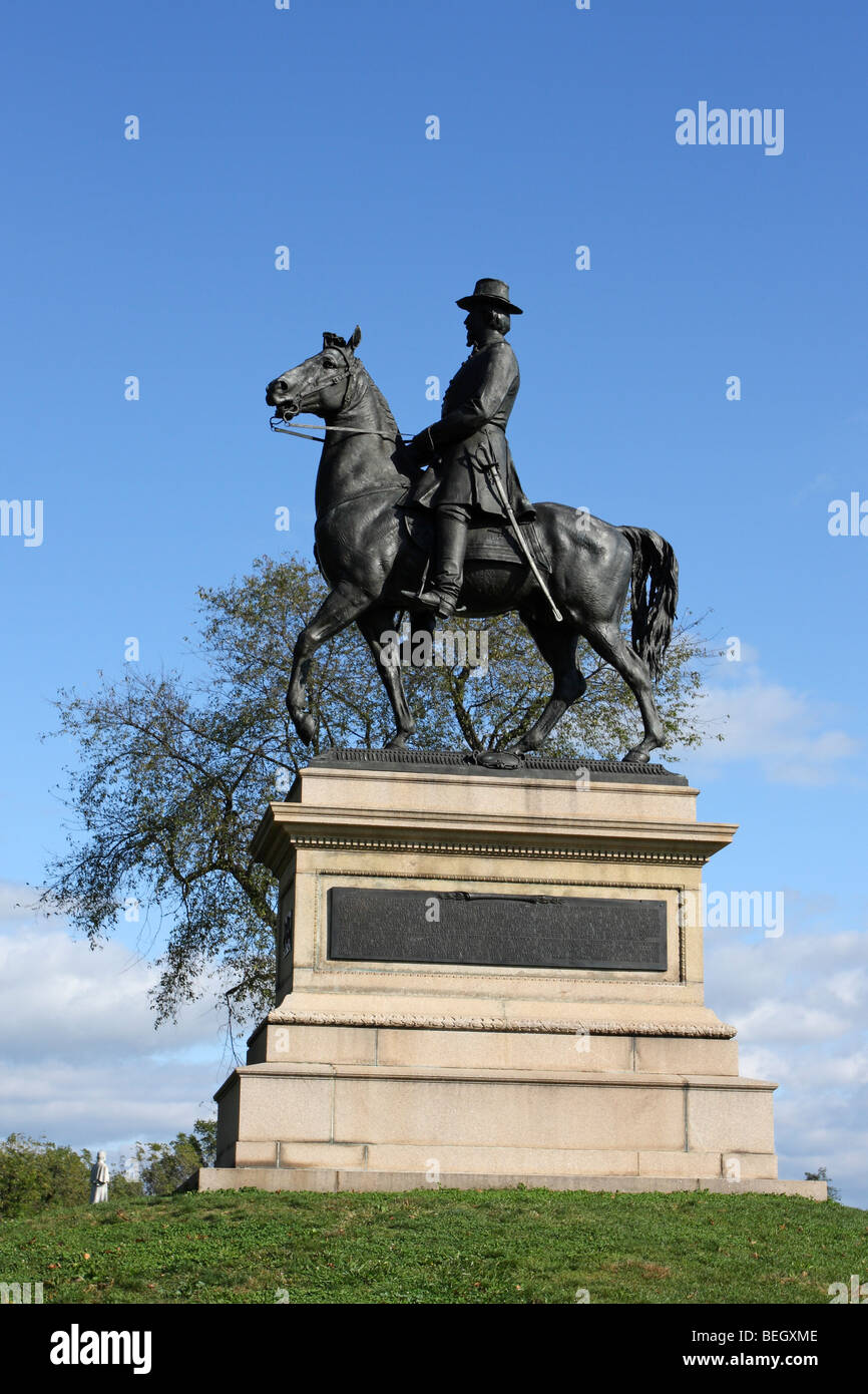 Monument to Major General Winfield Hancock, Commander of the 2nd Corp ...
