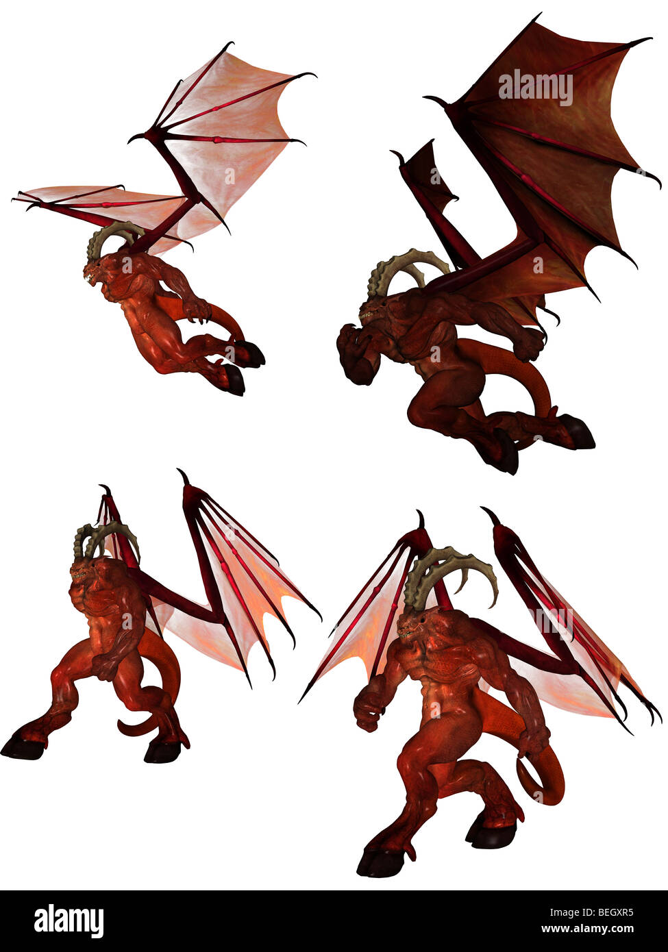 3D rendered demon Stock Photo - Alamy