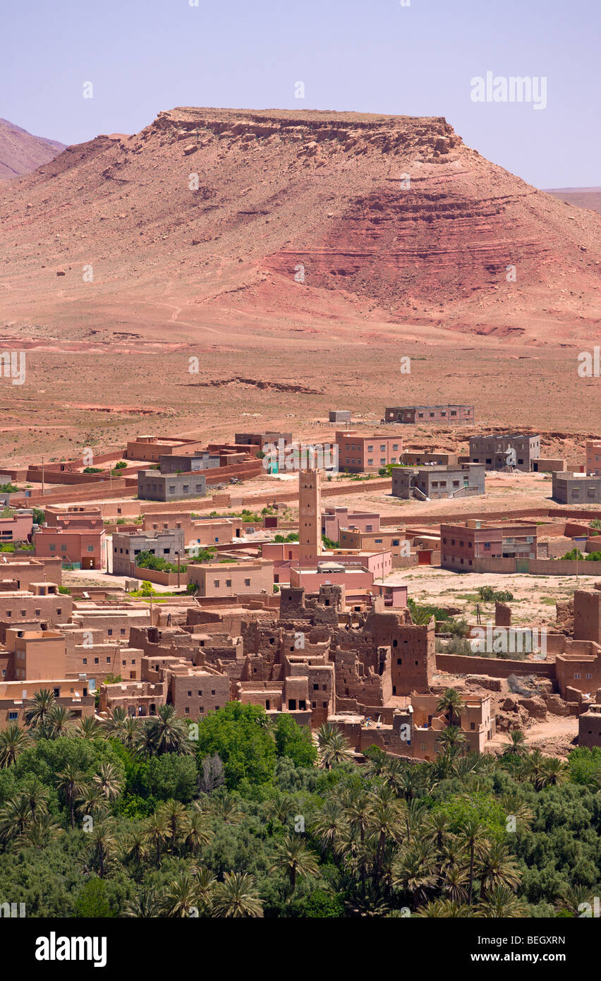 Village of Tinerhir Dades Valley High Atlas Mountains Morocco Stock ...