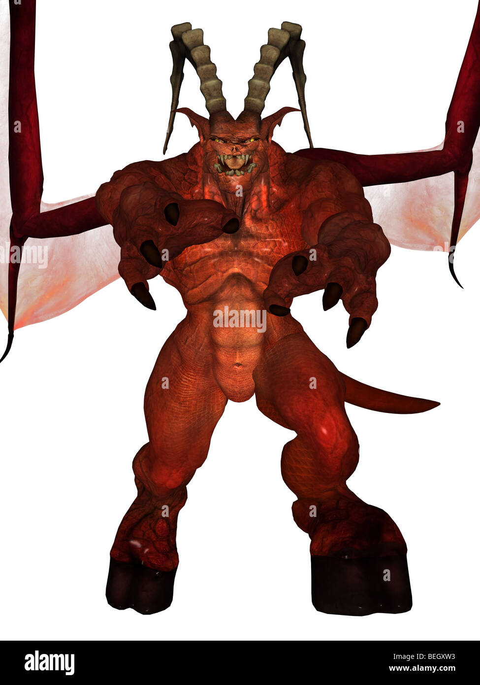Demon attacking hi-res stock photography and images - Alamy