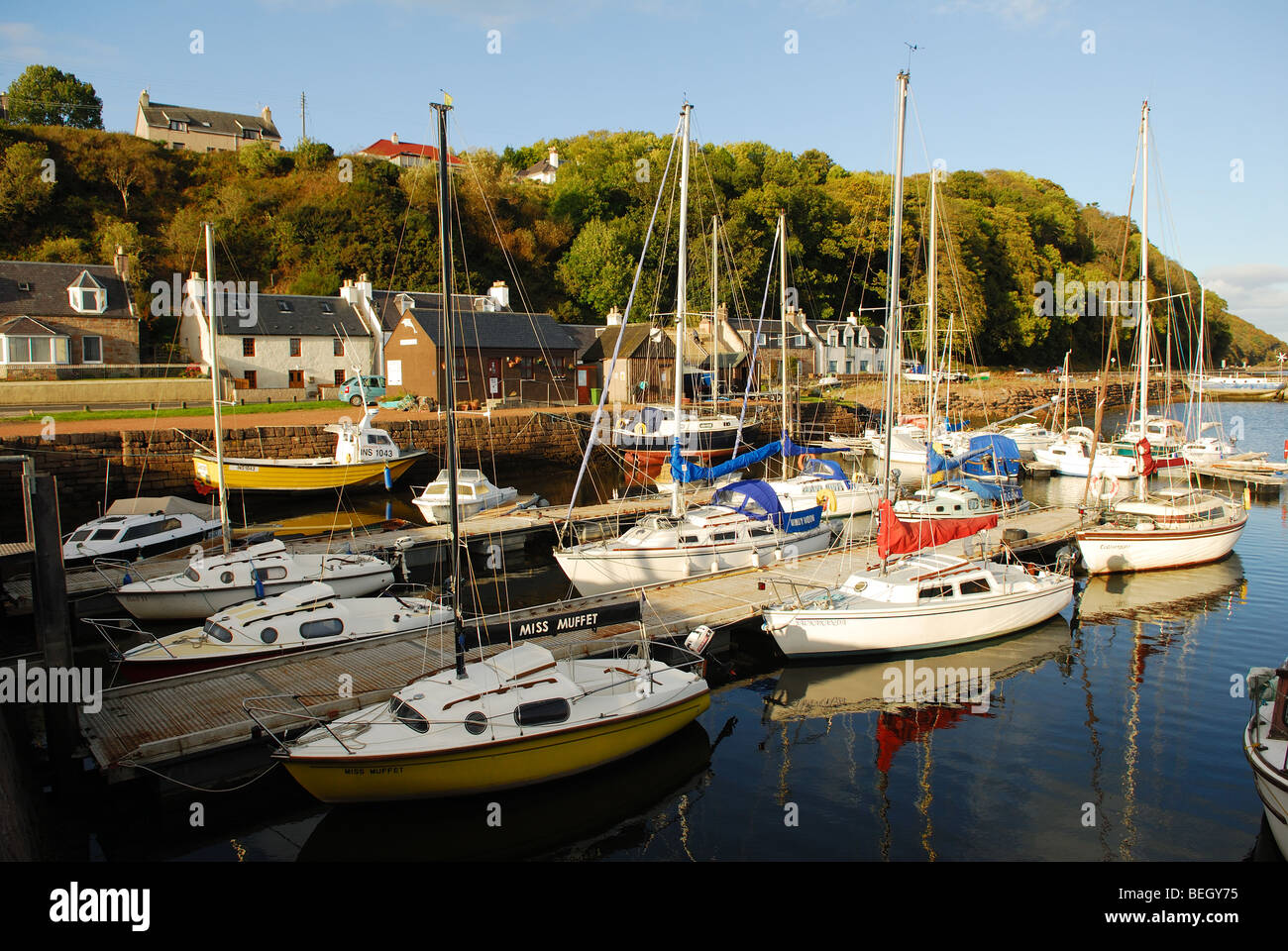 Avoch Harbour Moray Firth Scotland Stock Photo - Alamy