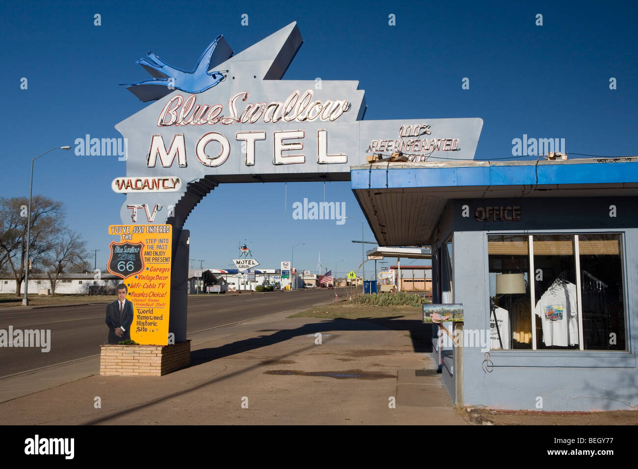 Route 66 neon signs hi-res stock photography and images - Alamy