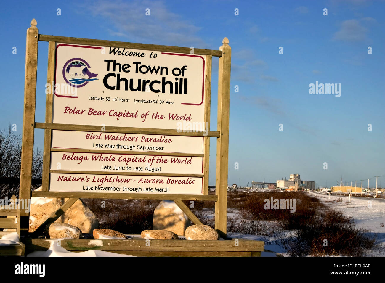 Churchill canada winter town hi-res stock photography and images - Alamy