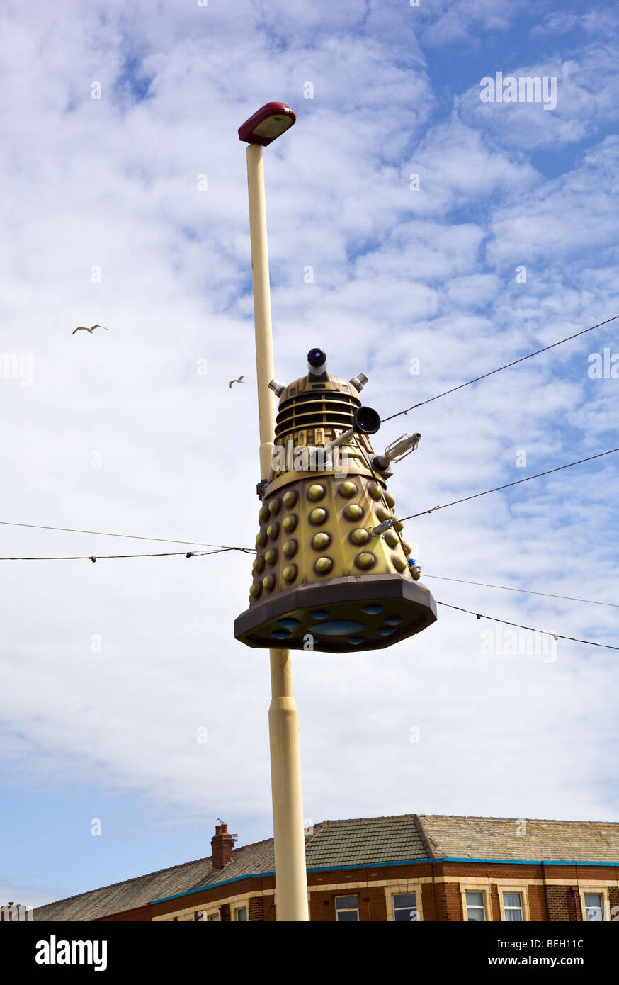 Dalek Street Light Blackpool Lancashire England Stock Photo - Alamy