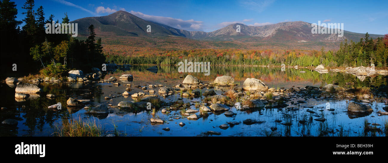 Sandy Stream Pond, early morning, panorama Stock Photo - Alamy
