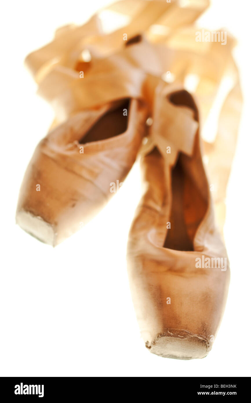 ballet slippers in a well-worn condition Stock Photo - Alamy