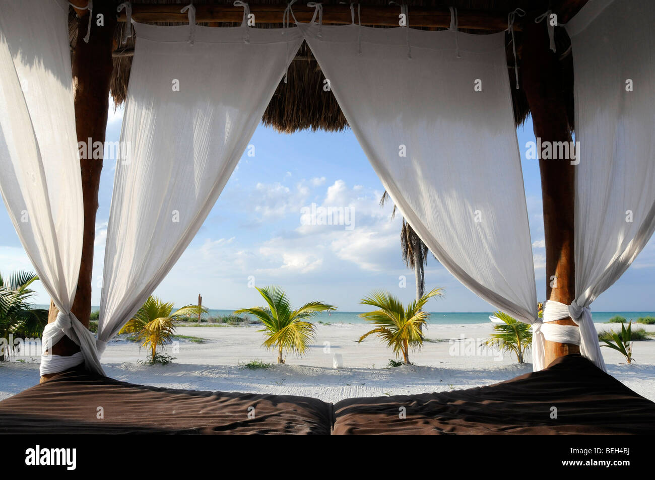 Beach of Holbox Island, Yucatan Peninsula, Caribbean Sea, Mexico Stock ...