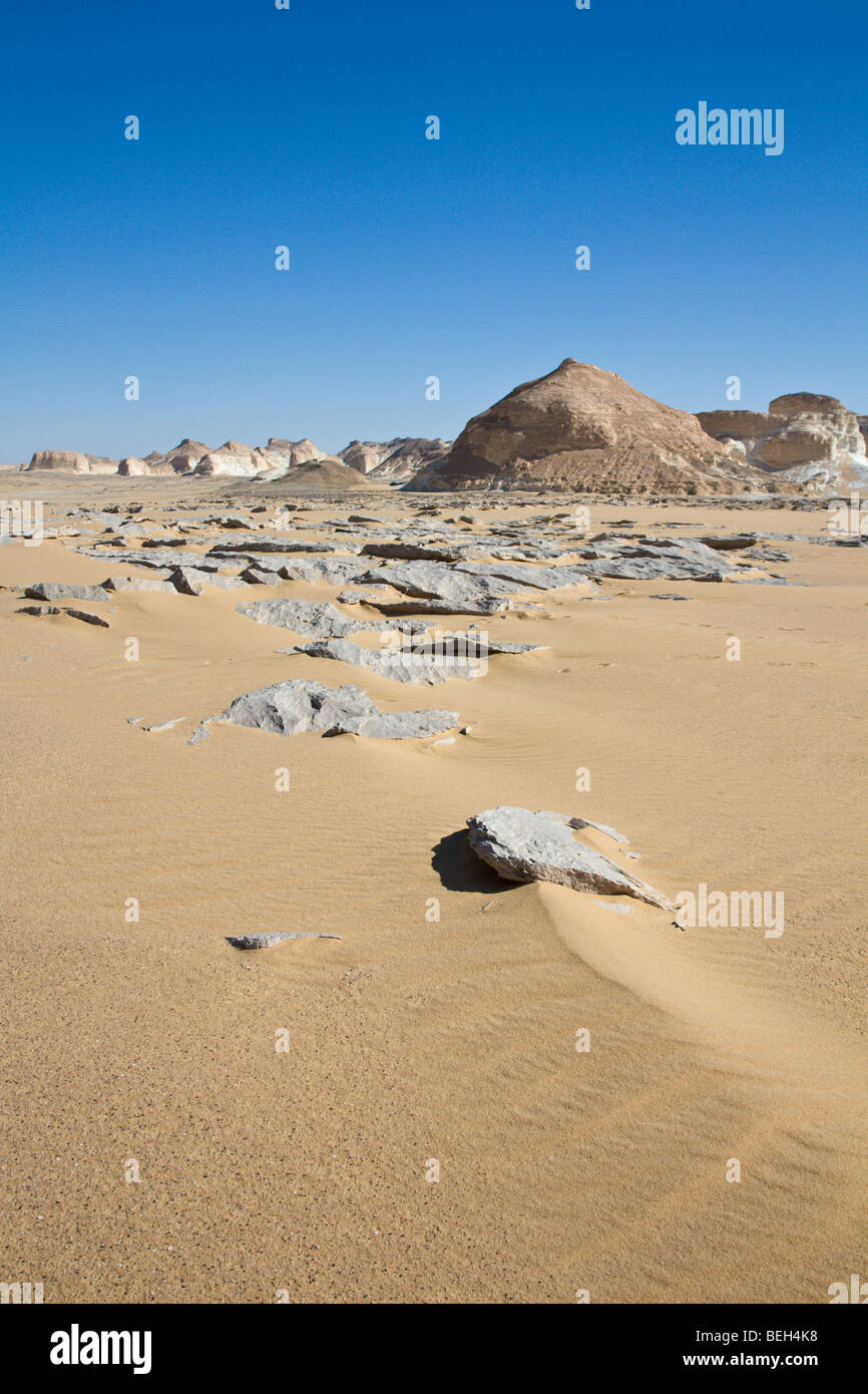 Landscape in White Desert National Park, Libyan Desert, Egypt Stock ...