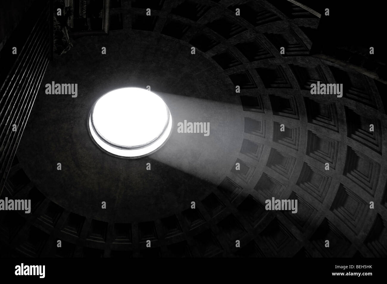Pantheon interior light beam hi-res stock photography and images - Alamy