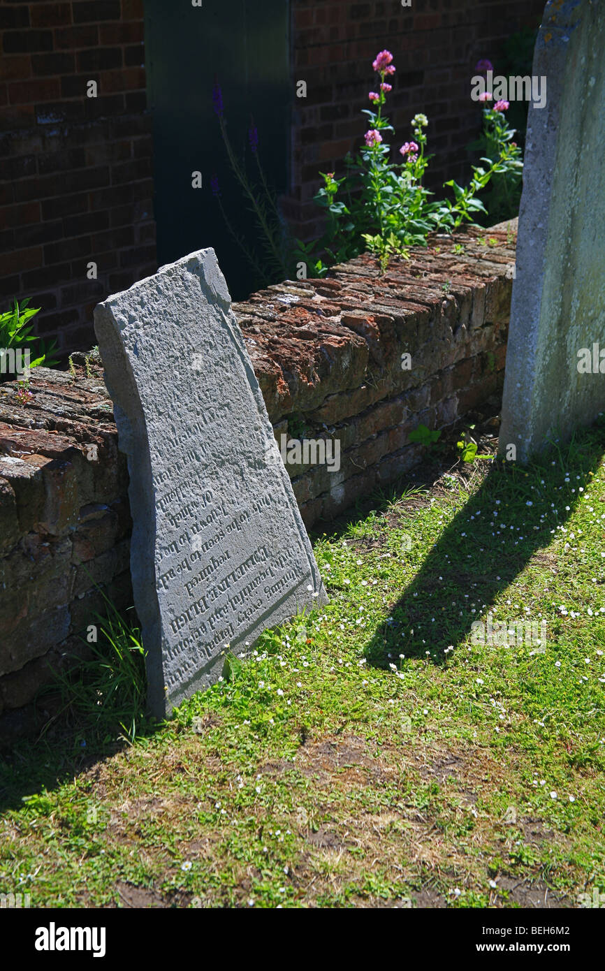 Damaged gravestone in the churchyard of St Mary Magdalene, Taunton ...