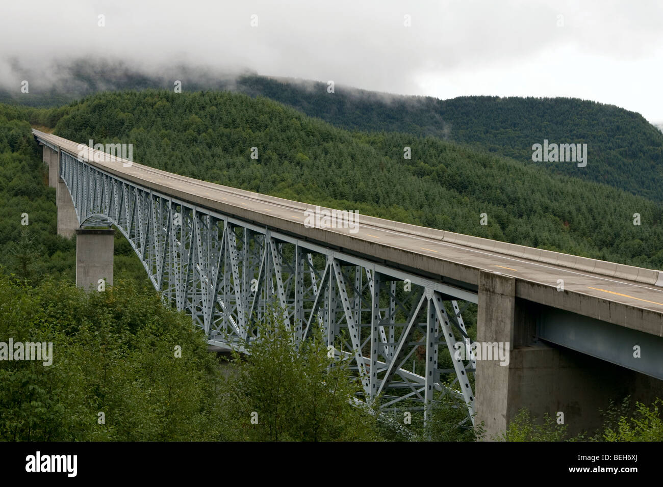 Hoffstadt Creek Bridge, truss bridge, State Route 504, Mount Saint ...