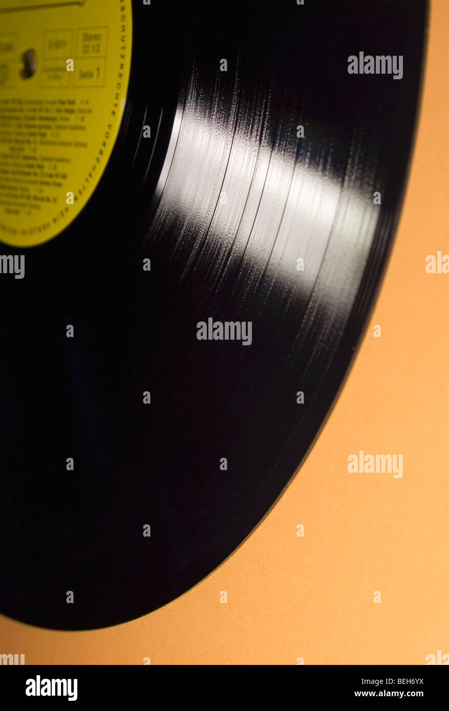 vinyl record close up Stock Photo - Alamy
