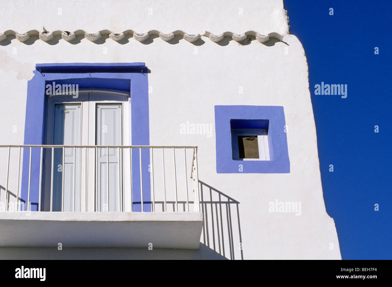 house windows - Baleares Islands - Spain Stock Photo - Alamy