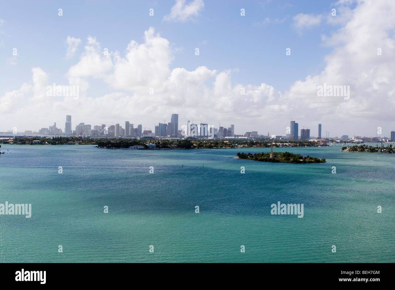 Buildings at the waterfront, Miami, Florida, USA Stock Photo - Alamy