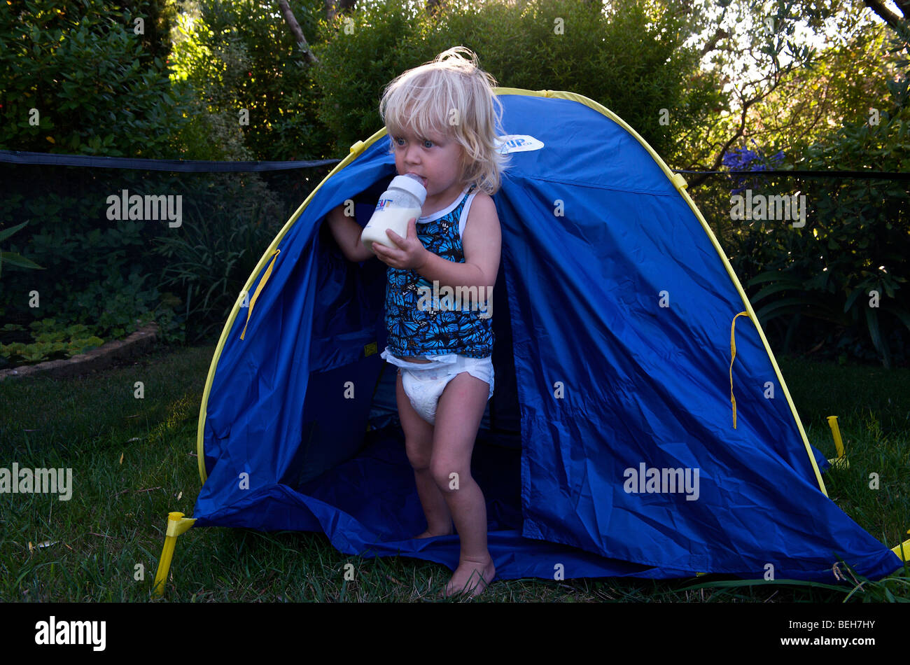 Out of tent hi-res stock photography and images - Alamy