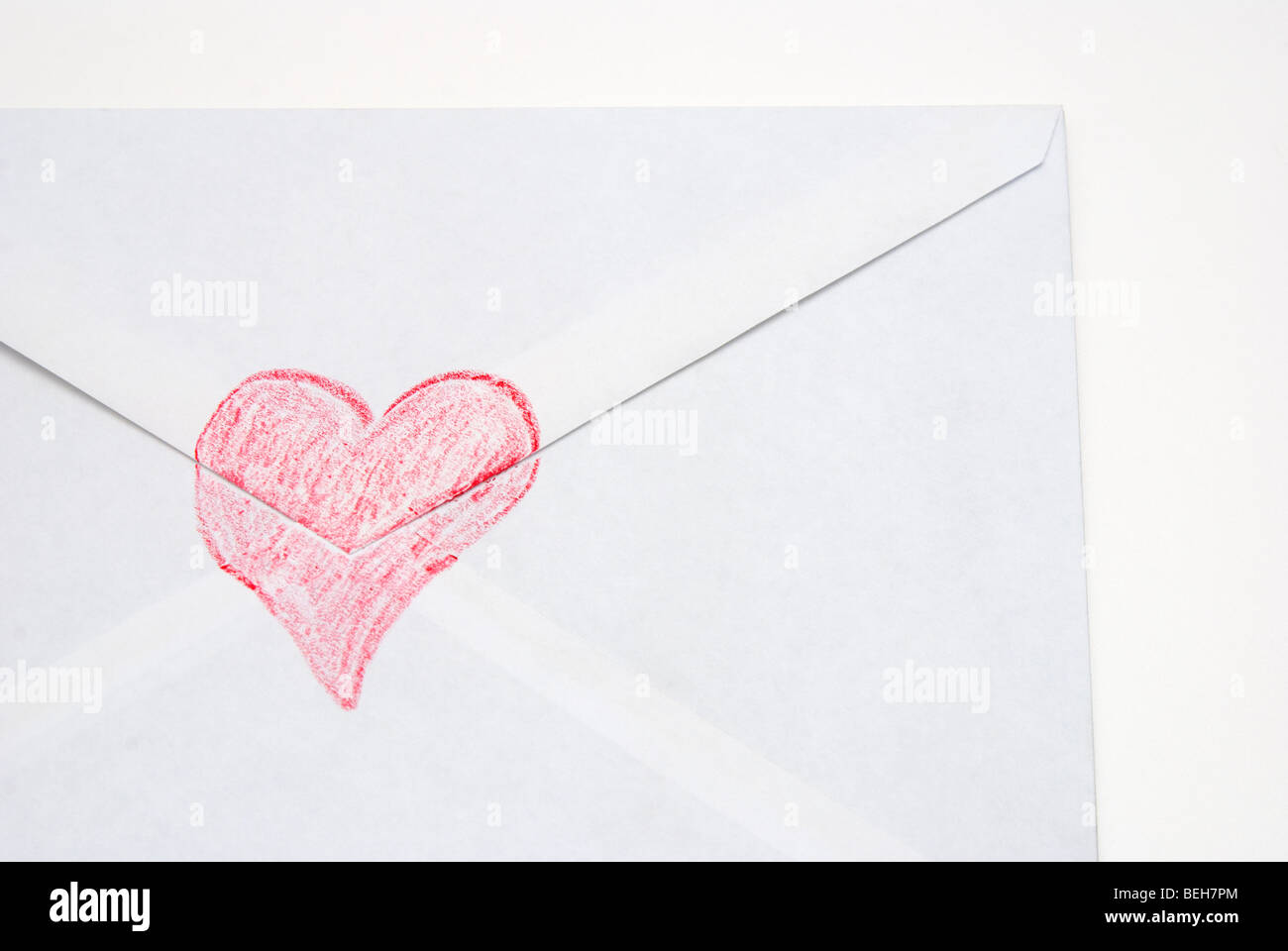 heart shape on envelope Stock Photo - Alamy